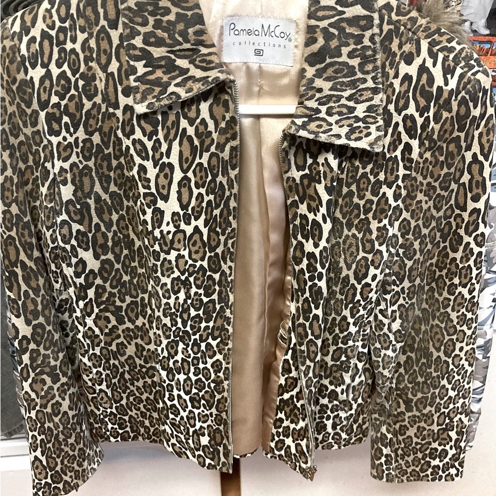 Authentic Pamela Mccoy Genuine Leather Jacket - Gem